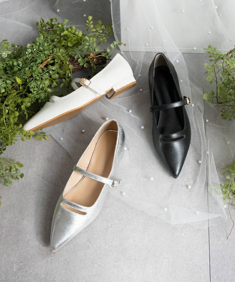 ポインテッドスリットデザインフラットパンプス/レディース/fabby fabby(ファビーファビー)/13374 | FABBY FABBY. 公式ショップサイト